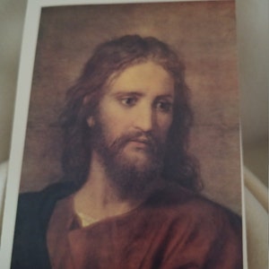 Christ at 33 by Heinrich Hoffmann 5 Wide X 7 Tall - Etsy