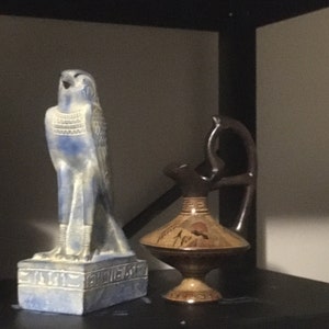 Egyptian Box Made of Natural Stone Carved on Top With a Large - Etsy