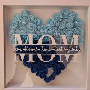 Custom Shadow Boxes With Name Nursery Decor Name Decor Birthday Gifts ...