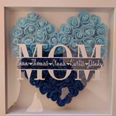 Custom Shadow Boxes With Name Nursery Decor Name Decor Birthday Gifts ...