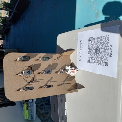 Laser Cut Keychain Display Stand Svg Files, Vector Files for Wood Laser ...