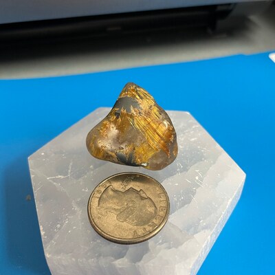 GOLDEN RUTILATED QUARTZ Tumbled Stones Tumbled Crystals, Self Care ...