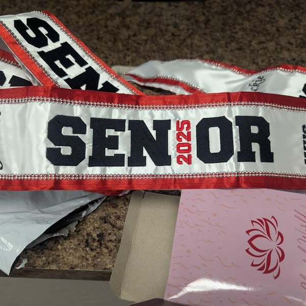 Custom Lace Sash Personalized Sash Customize Sash Embroidery Border ...