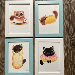 Fluffy Cow Cat Loaf Art Print Instant Download Art Printable | Etsy