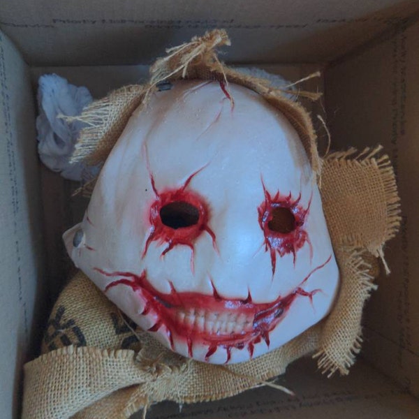 Flesh Cowl Scary Skinned Face Halloween Mask - Etsy