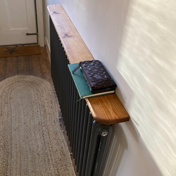 Handmade Radiator Shelf, Made From Solid Wood, Rustic Style ...