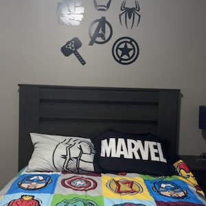 Marvel Avengers Sets of 6 Wood Wall Art , Nursery Wooden Home Decor ...