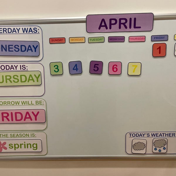 Morning Board Calendar, Morning Board Activity, Homeschool Calendar ...
