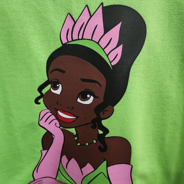 Princess Tiana SVG, Princess Tiana Outlined SVG, Cut File - Digital ...