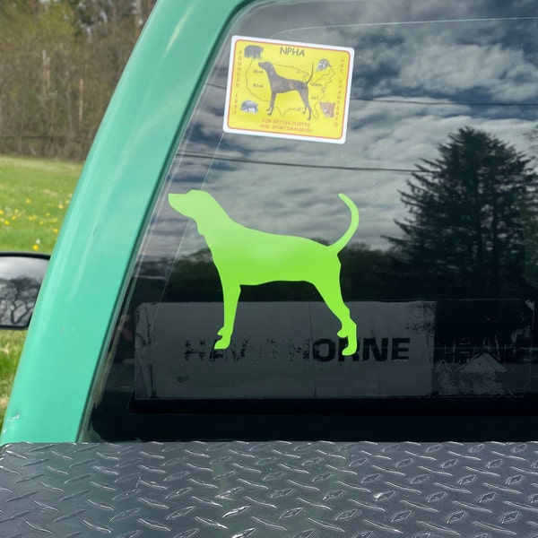 Plott Hound Vinyl Decal - Treeing Walker Hound Dog Puppy - Die Cut ...