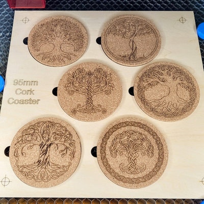 25 Coaster SVG Fall SVG Bundle Laser Cut Files Laser Engrave File ...