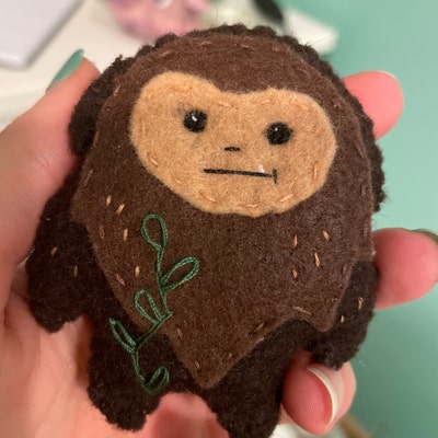 PDF Sewing Pattern for Felt Yeti and Sasquatch, Mini Felt Plush Bigfoot ...