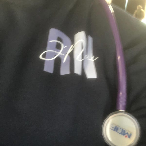 Custom Registered Nurse Sweatshirt With Name, Personalized RN Pocket ...