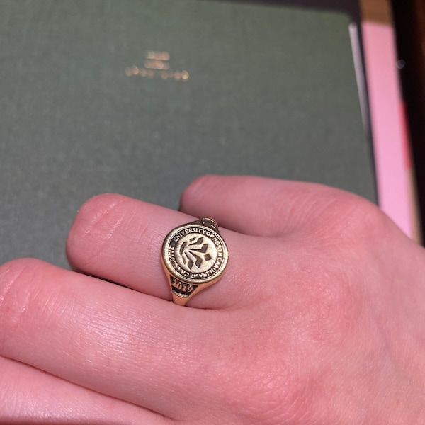 14K Gold Class Ring,school Ring,signet Ring,graduation Ring ...