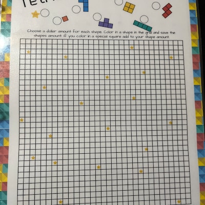 A6 Version of TETRIS Drop the Blocks to Savings Color Printable ...