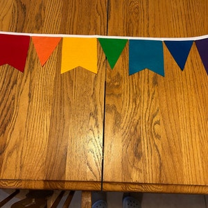 LARGE Custom Color Bunting Banner Felt Triangle Garland - Etsy