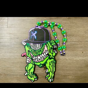 REZZ EDC Owl Perler Necklace Pixel Art Kandi Necklace Rave Perler - Etsy