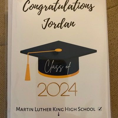 Personalized Graduation Card 2024, Custom Graduation Card, Customizable ...