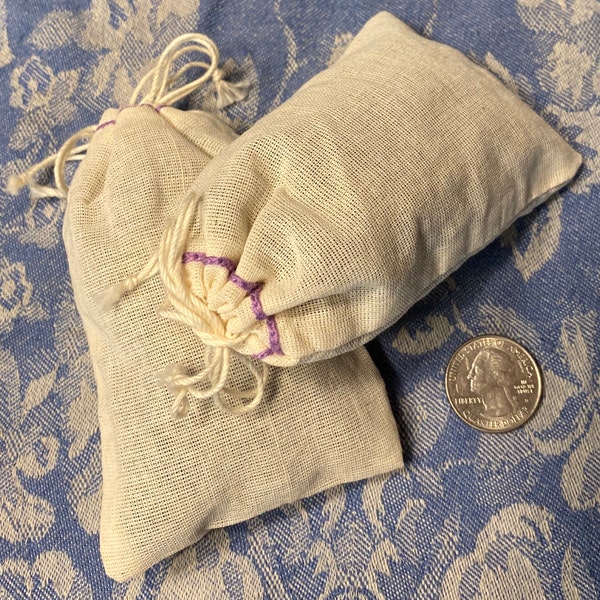 Made in the USA 3x5 Inch Muslin Double Drawstring Bags Multiple Colors ...