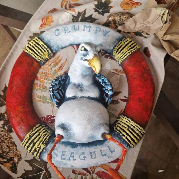 Grumpy Seagull "rocky" - Etsy UK