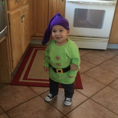 DOPEY Floppy Purple Hat for Adult EMBROIDERED Ready to - Etsy