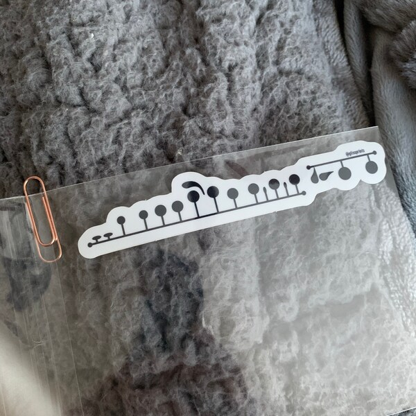 Flute Keys Clear Sticker | Musical Instrument Sticker - Etsy