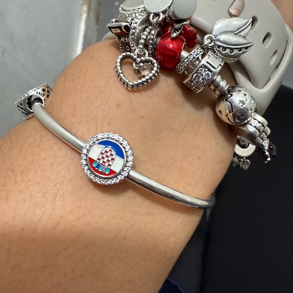 Pandora Croatia Flag Bead Exclusive Charm S925 Silver Travel Jewelry ...