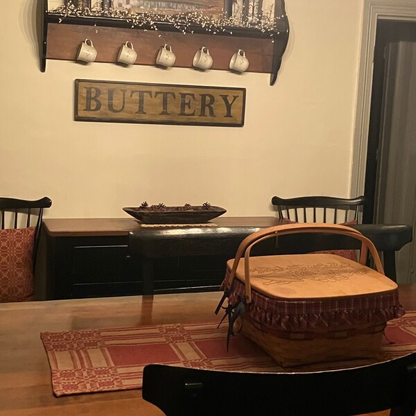 Early Looking Antique Primitive Buttery Sign Custom Personalized Rustic ...