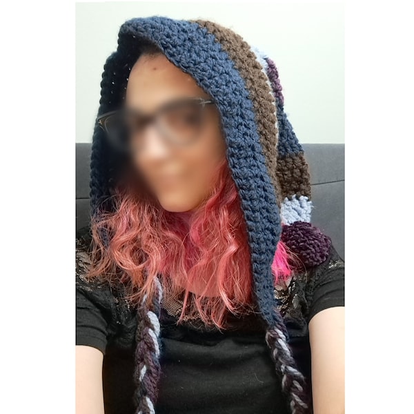 PATTERN: Pointed Pixie Hood Mid-length / Crochet Hat / PDF Download - Etsy