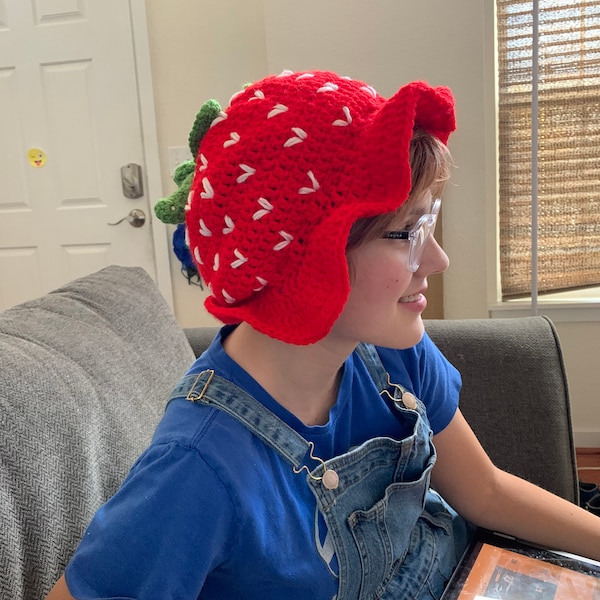 PDF Strawberry Shortcake Hat Crochet PATTERN | Strawberry Shortcake ...