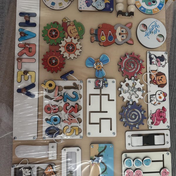 LARGE Busy Board Toddler, Montessori Toys, 1st Birthday Gift, Toddler ...