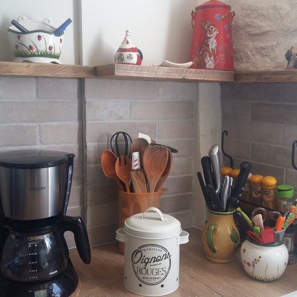 Floating Shelf Made of Scaffolding Wood, Invisible Fixing - Etsy