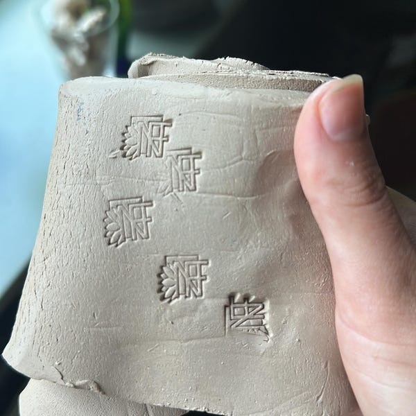Custom Pottery Stamp, Ceramic Stamp, Acrylic Pottery Stamp, Polymer ...