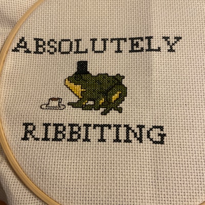 Absolutely Ribbiting Cross Stitch Pattern - Etsy