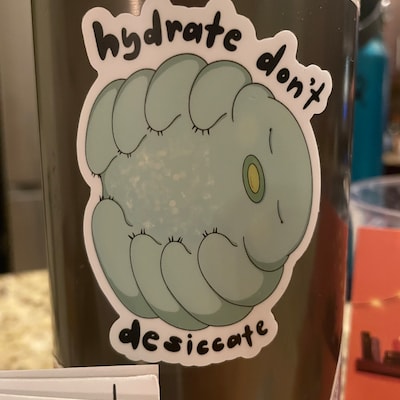 Tardigrade Sticker Moon Tardigrade Matte, Waterproof Vinyl Sticker - Etsy