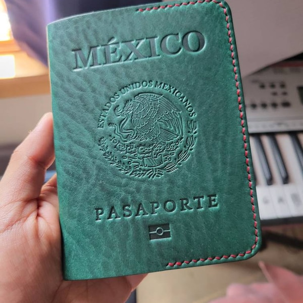 Leather Holder for Mexican Passport, Mexico Passport, Gift for ...