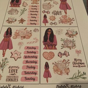 Christmas Printable Planner Stickers for Erin Condren, Happy Planner ...