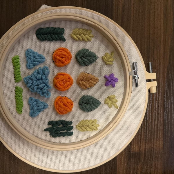 Beginner Punch Needle Kit-learn 8 Different Stitches-how to Start ...