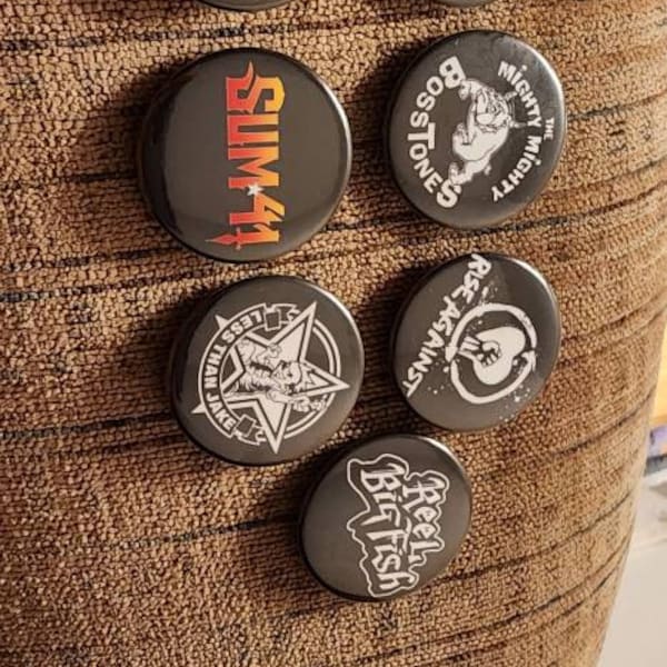 1980s/1990s Goth Rock Bands 1 1/2 Pinback Buttons custom Made - Etsy