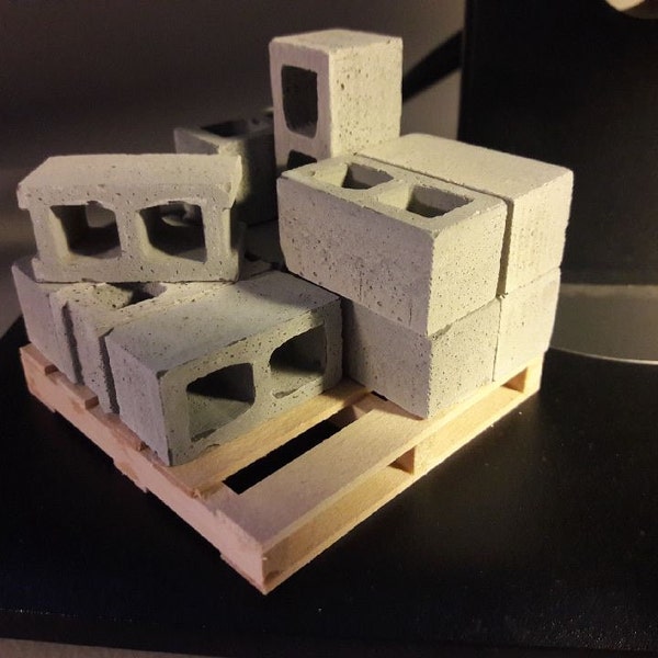Miniature Concrete Blocks Made of Cement - Premium Quality - 1/12 Scale ...