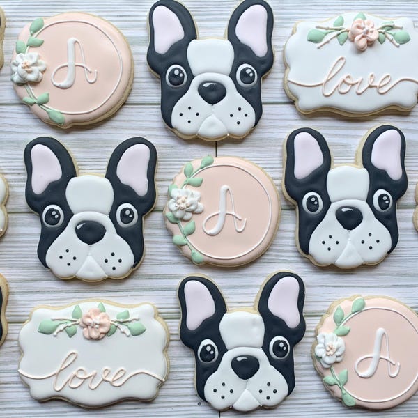 Frenchie Dog Cookie Cutter, Boston Terrier Cookie Cutter - Etsy