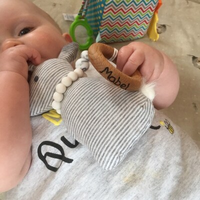 WHOLESALE Organic Beechwood Teething Rings Set of 10 Teether Baby Toy ...