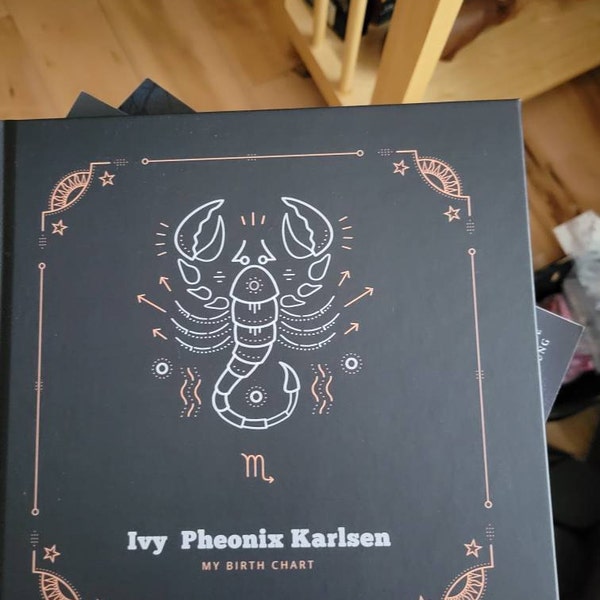 Astrology: Birth Chart Reading in Hardcover Book - 100% Personalized ...