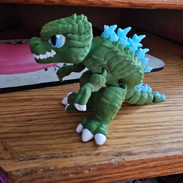 Flexi Godzilla - 3D Printed - Etsy