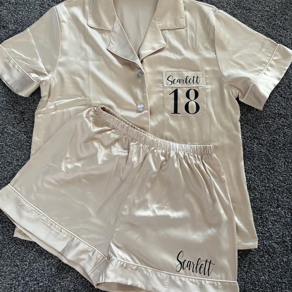 Ladies Personalised Birthday Pyjamas - Etsy UK