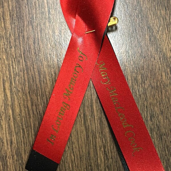 Custom Memorial Funeral Sash Ribbon for Wreaths - Etsy