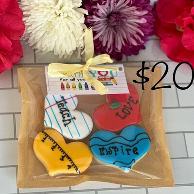 Teacher THANK YOU Treat Bag Topper 4, 4.5, 5, 6 and 6.5 Teacher ...