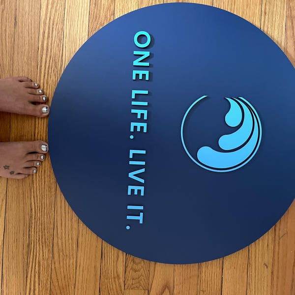 3D Round Logo Sign | Indoor Business Sign, Laser Cut PVC - Etsy
