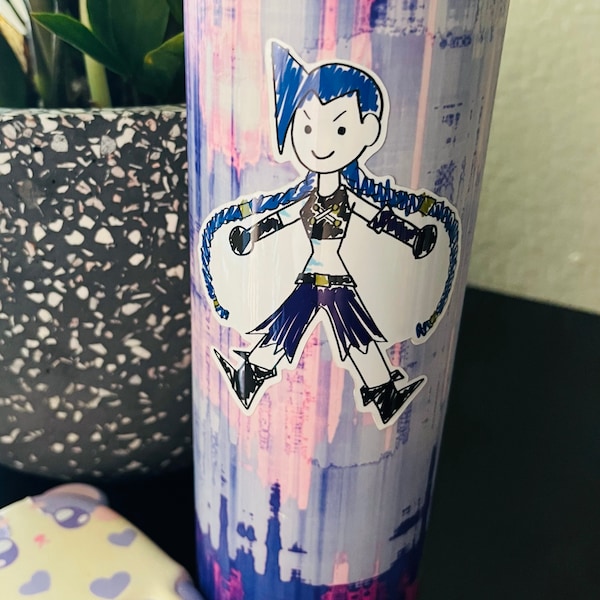 Jinx Scribble Sticker - Arcane - Etsy