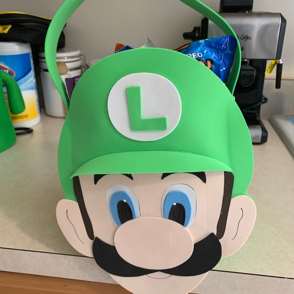 FOAM Super Mario Bros Inspired BASKET SIZE for Candy Bags Christmas ...